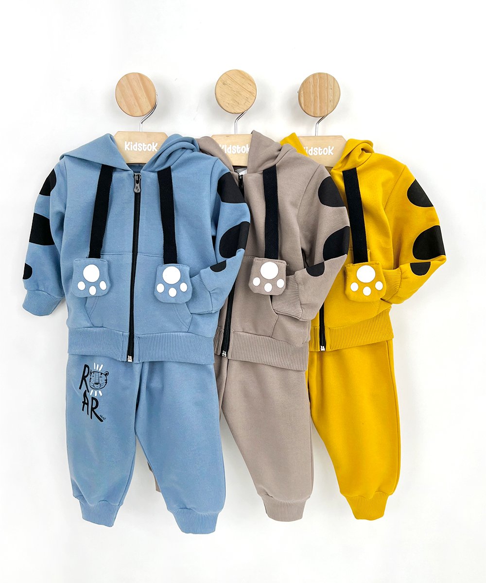 Conjunto Menino Jaqueta e Calça Moletom Tigre Patinhas - Angerô